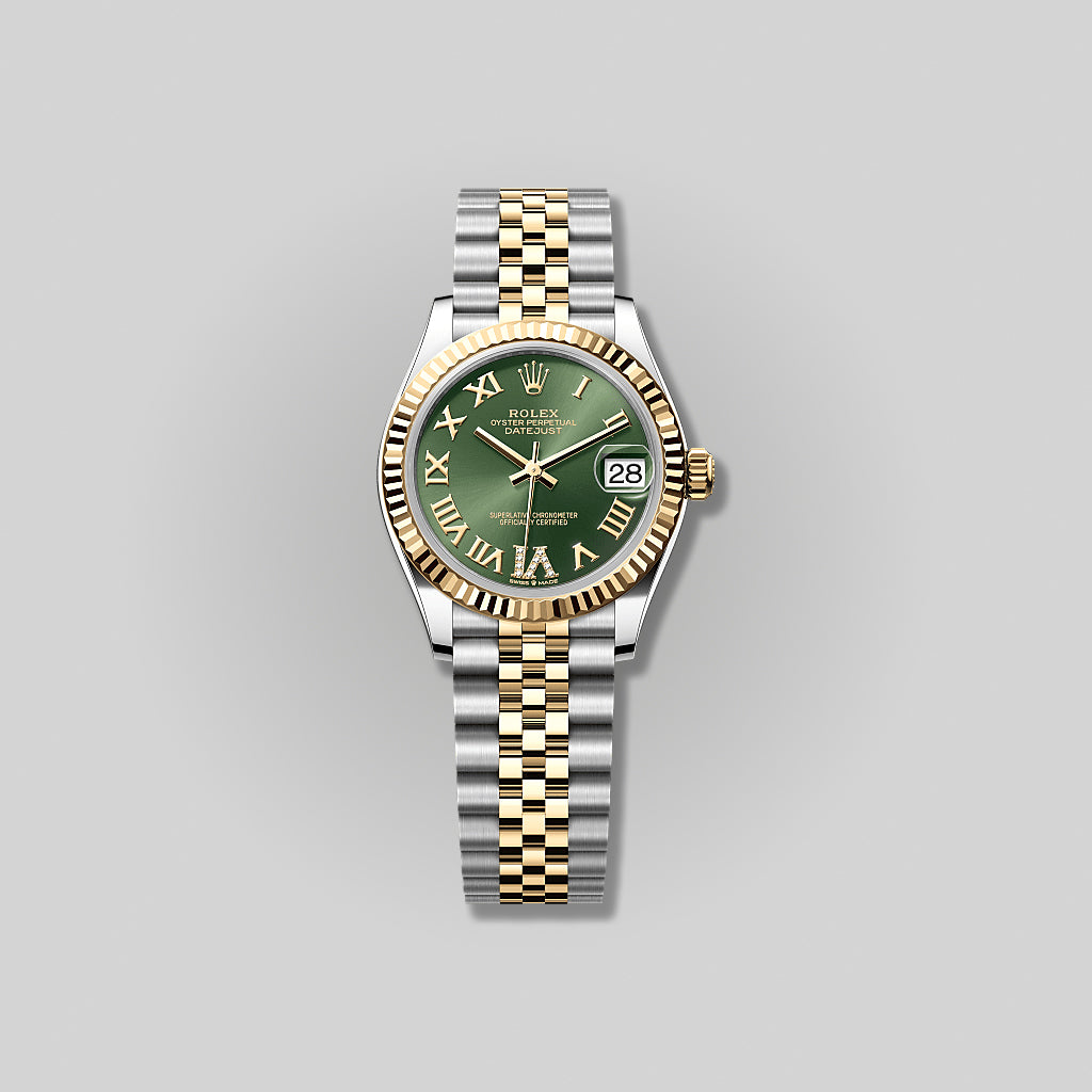 Rolex Lady Datejust 31mm 278273 Steel and Yellow Gold Olive Green Roma